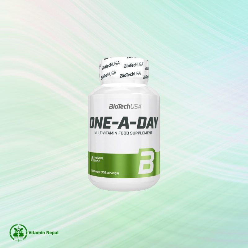 BioTechUSA One A Day Multivitamin – 100 Tablets - Vitamin Nepal